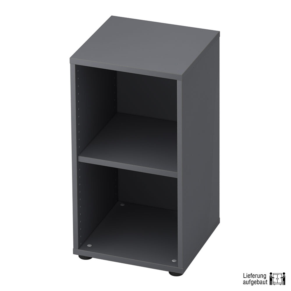 Hammerbacher Profi - Regal 2 OH / Breite: 40 cm / Dekor: Graphit - v224re/g